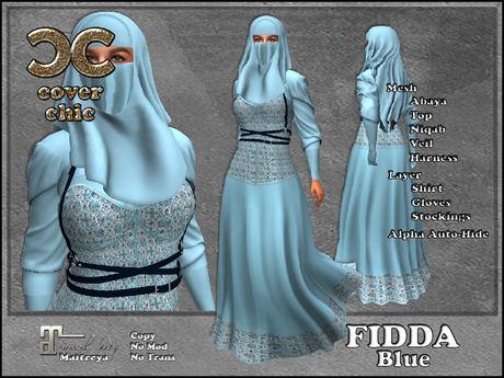 Second Life Marketplace - ''CC - LineArab - FIDDA - Blue